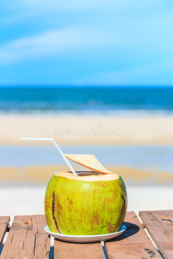 Coconut juice stock photo. Image of island, ocean, seascape - 57931864
