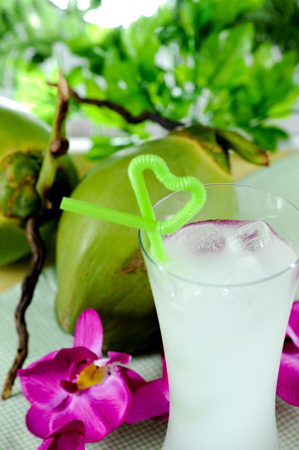 Coconut juice stock photo. Image of food, water, healthy - 115359678