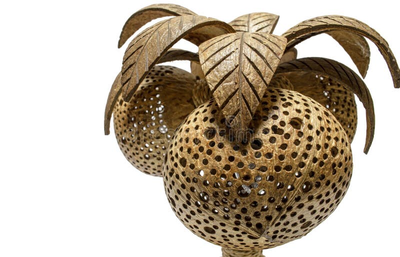 Coconut Lamp stock photo. Image of perforated, thailand - 60668352