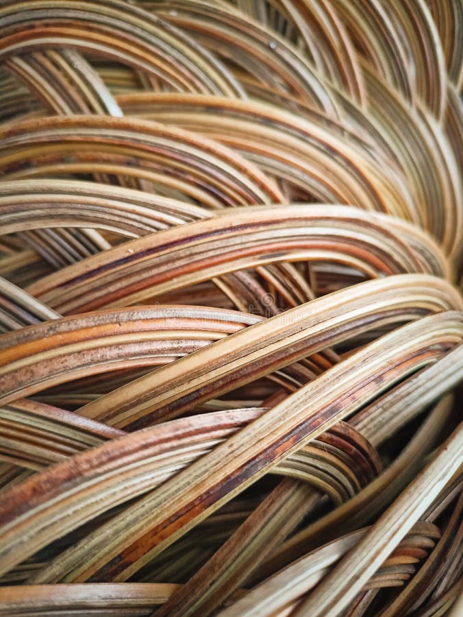 Coconut Leaf Rattan is Used for Making Plate Crafts Stock Image - Image ...