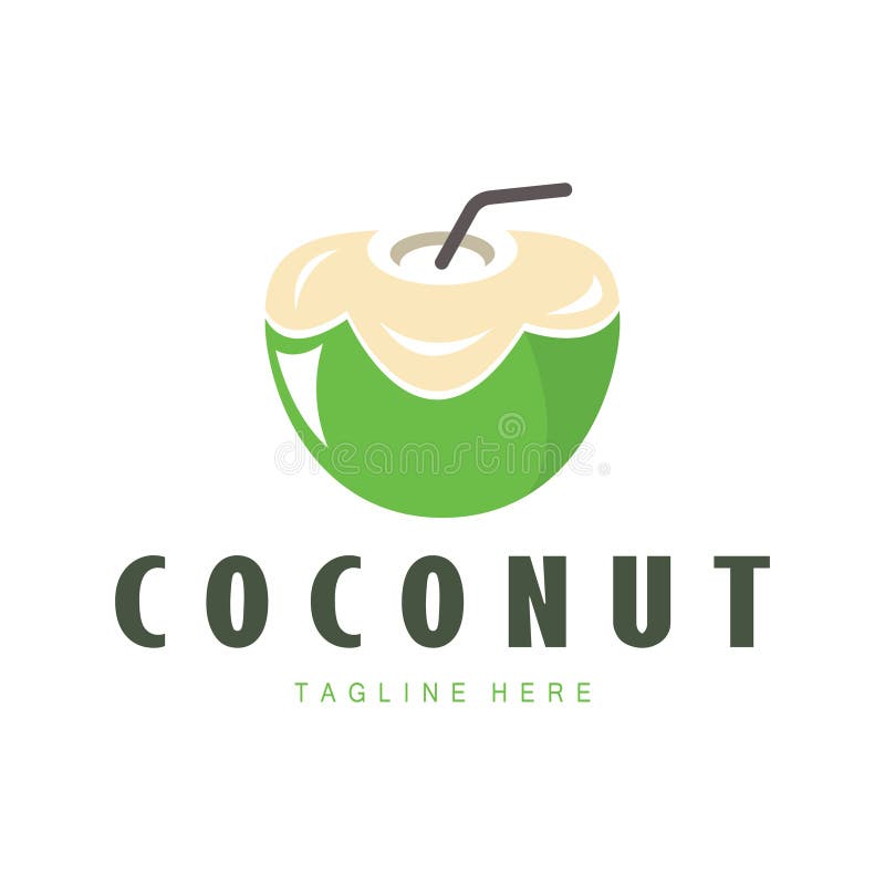 Coconut Logo Design Template Illustration Vector Stock Vector ...