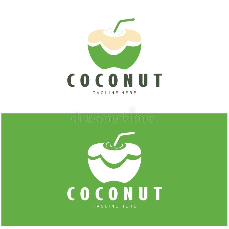 Coconut Logo Design Template Illustration Vector Stock Vector ...