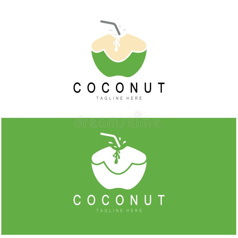 Coconut Logo Design Template Illustration Vector Stock Vector ...