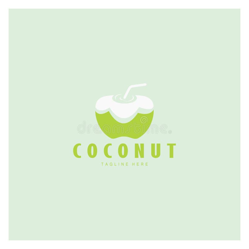 Coconut Logo Design Template Illustration Vector Stock Vector ...