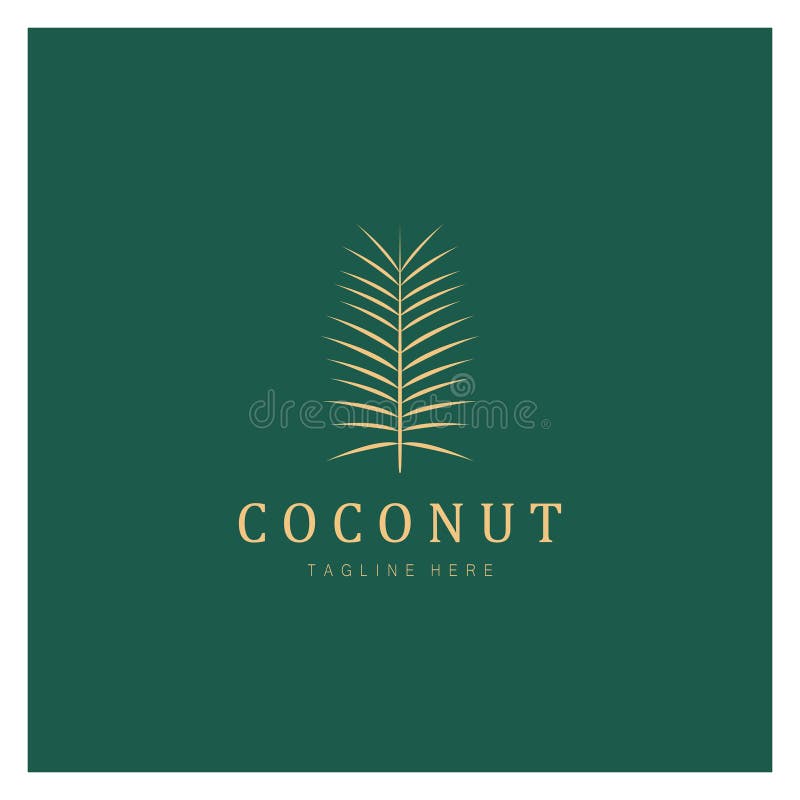 Coconut Logo Design Template Illustration Vector Stock Vector ...