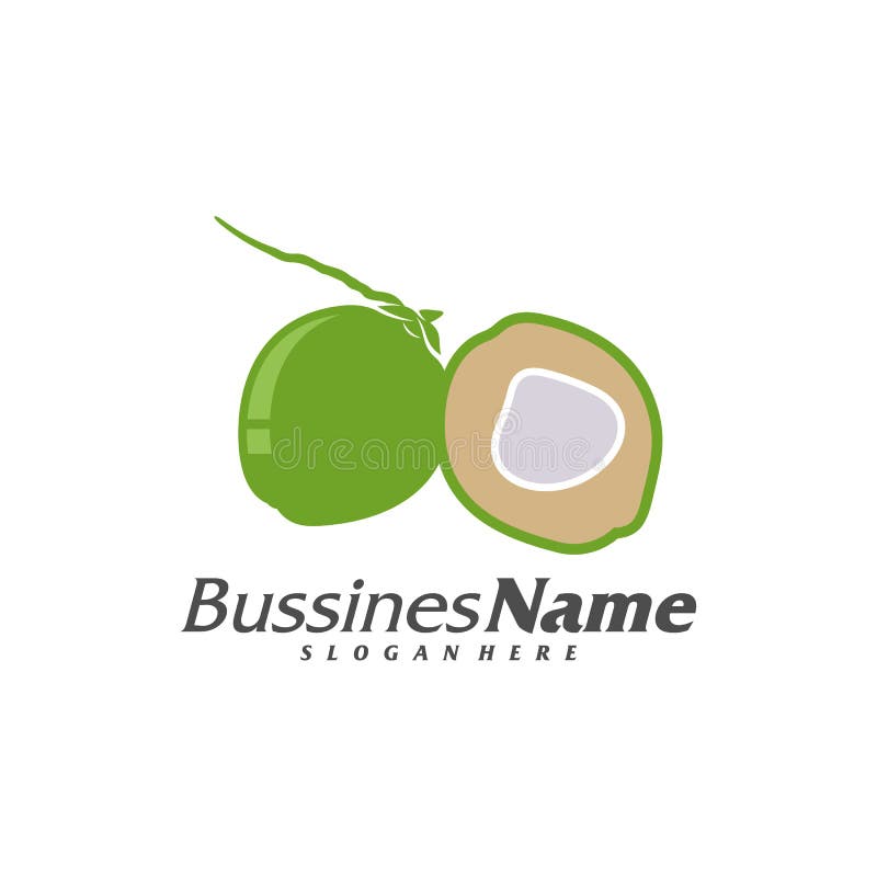 Coconut Logo Vector Template, Creative Coconut Logo Design Concepts ...
