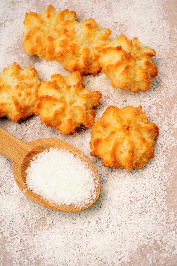 Coconut macaroons stock photo. Image of pastry, desiccated - 48770480