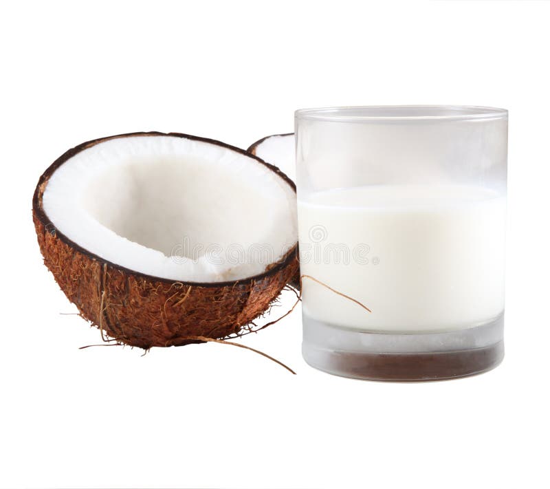 Coconut milk stock image. Image of coconut, fiber, white - 18842557