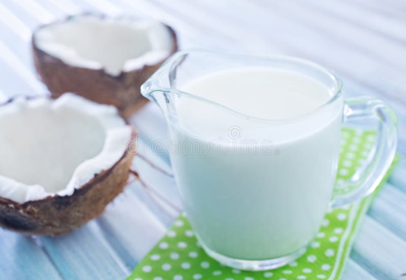 Coconut milk stock photo. Image of fruit, freshness, healthy - 46313394