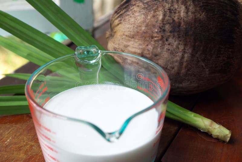 Coconut milk and panda stock image. Image of natural - 55588233