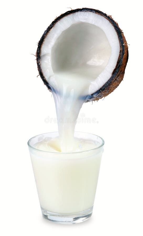 Coconut milk stock image. Image of coconut, fiber, white - 18842557