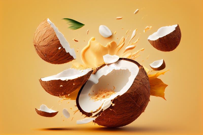 Coconut Explosion Stock Illustrations – 133 Coconut Explosion Stock ...