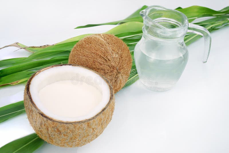 Coconut in Milk White Cream Splash, Stock Image - Image of coco, health ...