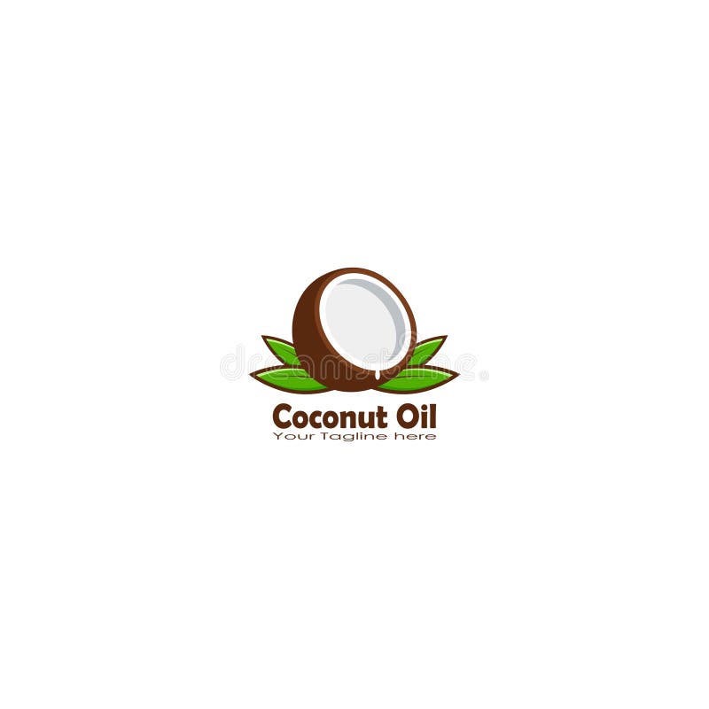 Coconut Oil Logo Vector Graphics Stock Vector - Illustration of herbal ...