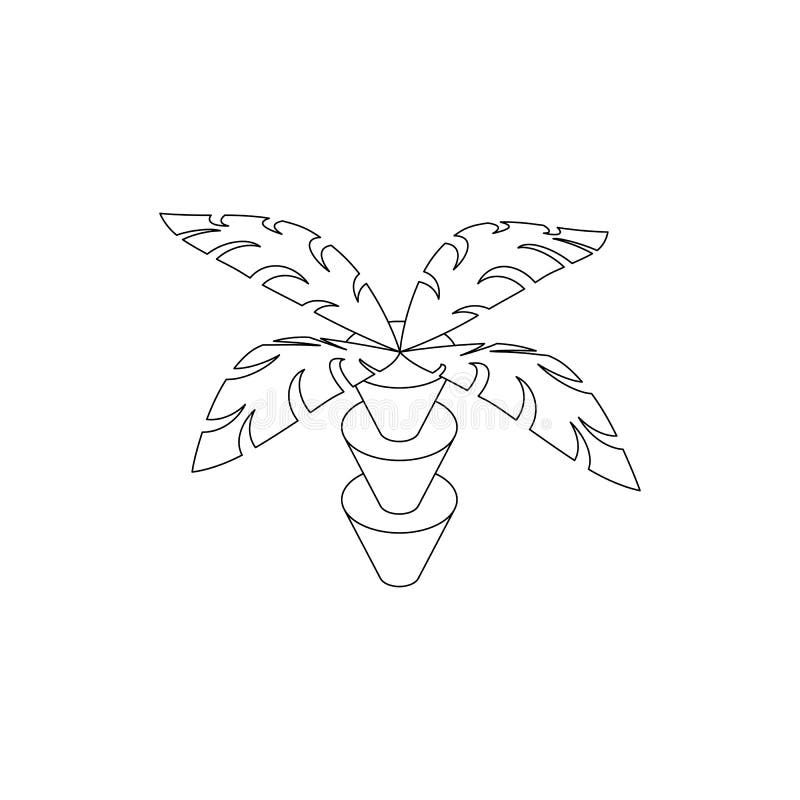 Coconut Palm Tree Icon, Isometric 3d Style Stock Vector - Illustration ... Coconut Palm Tree Icon, Isometric 3d Style Stock Vector - Illustration ...