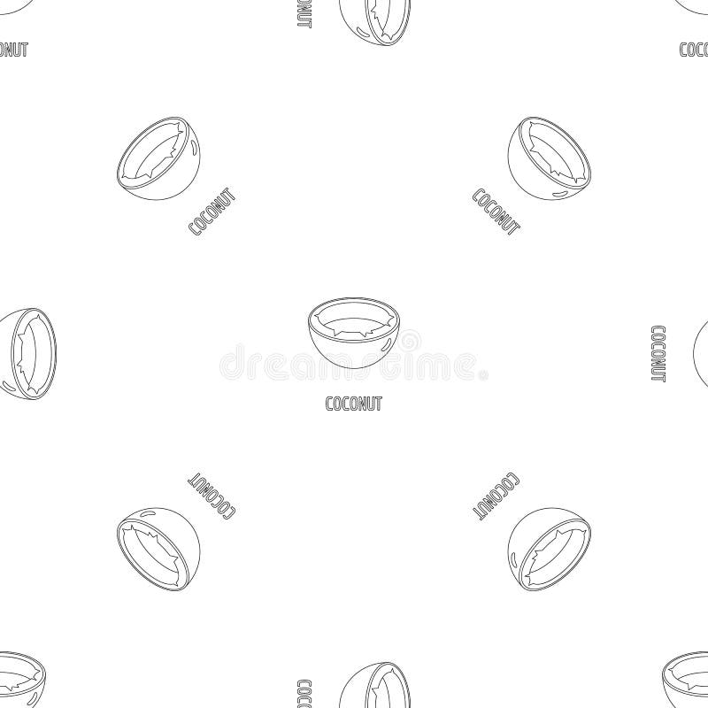 Coconut Oil Pattern Stock Illustrations – 745 Coconut Oil Pattern Stock ...