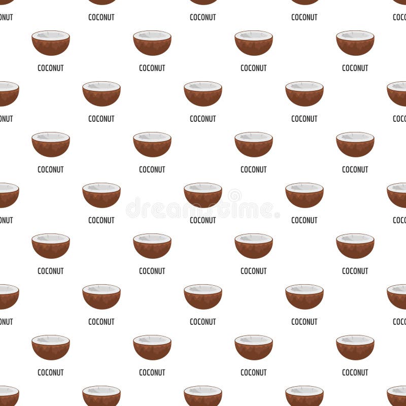 Coconut Pattern Seamless Vector Stock Vector - Illustration of ...