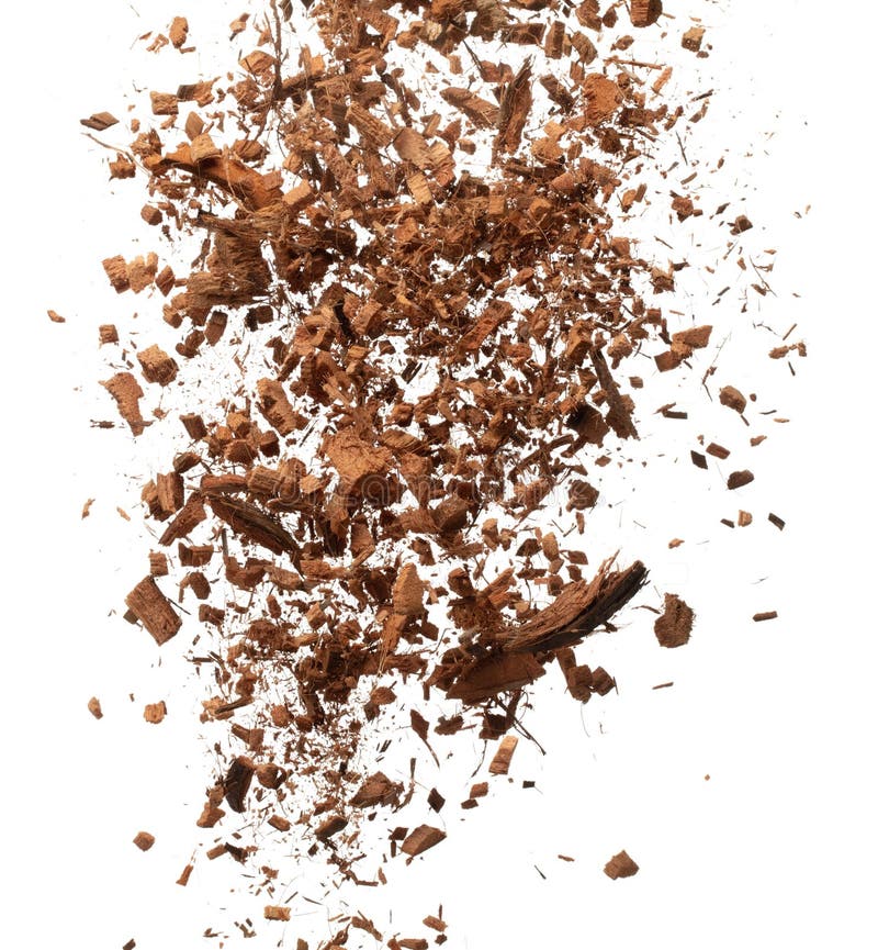 Coconut Peel Husk Flying Explosion, Coconut Chopped Medium M Size ...