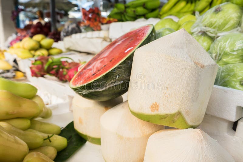 Coconut for sale stock photo. Image of abundance, objects - 64514246