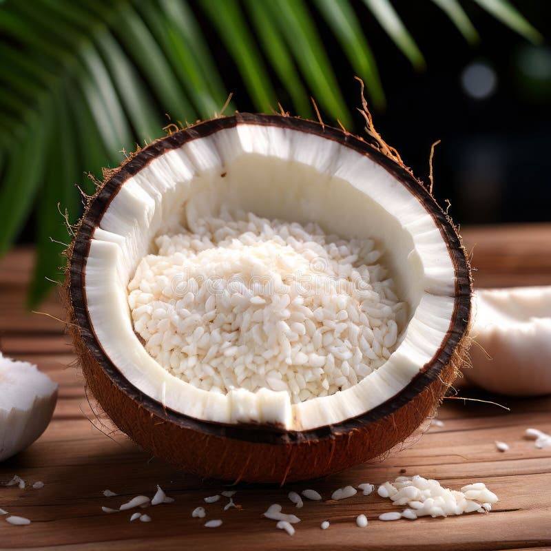 Coconut Seeds Large Round Seeds with a Hard Outer Shell and a W Stock ...