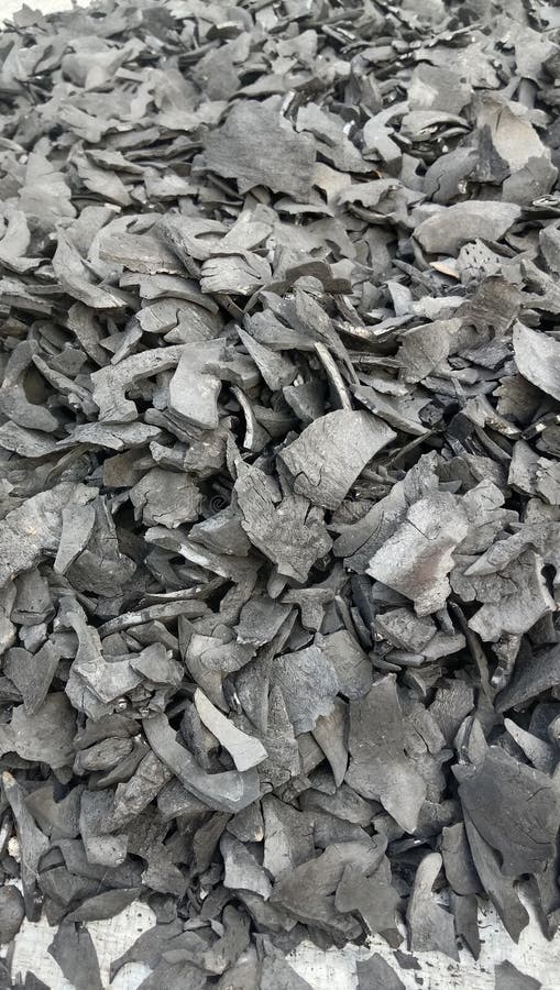 Coconut shell charcoal stock image. Image of black, shell - 251056449