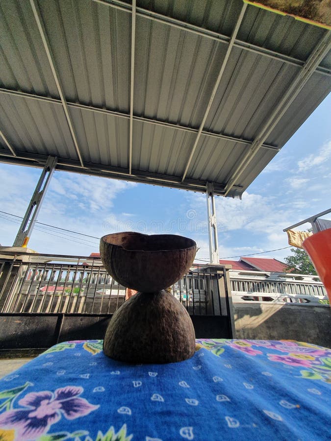 Coconut Shell Cigarette Ashtray Stock Image - Image of coconut ...
