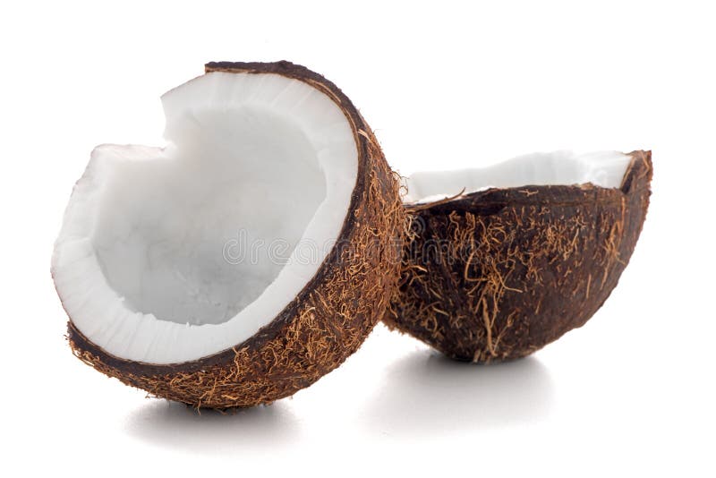 Coconut shells stock image. Image of shell, open, nutrition - 107094705