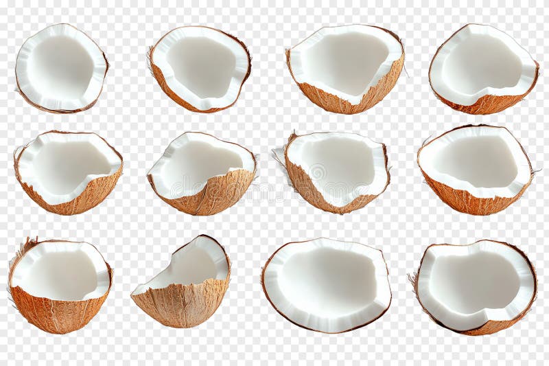 Coconut shells stock image. Illustration of diet, coconut - 341489533