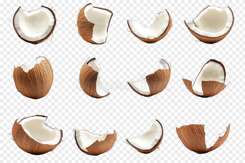 Coconut shells stock image. Illustration of drink, composition - 341489535