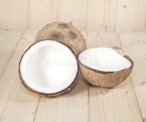 Coconut on table stock photo. Image of nature, nutrition - 52548852