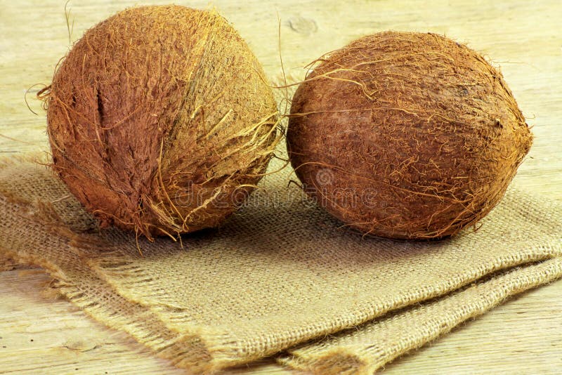 Coconut on a table stock image. Image of food, nuts - 203077471
