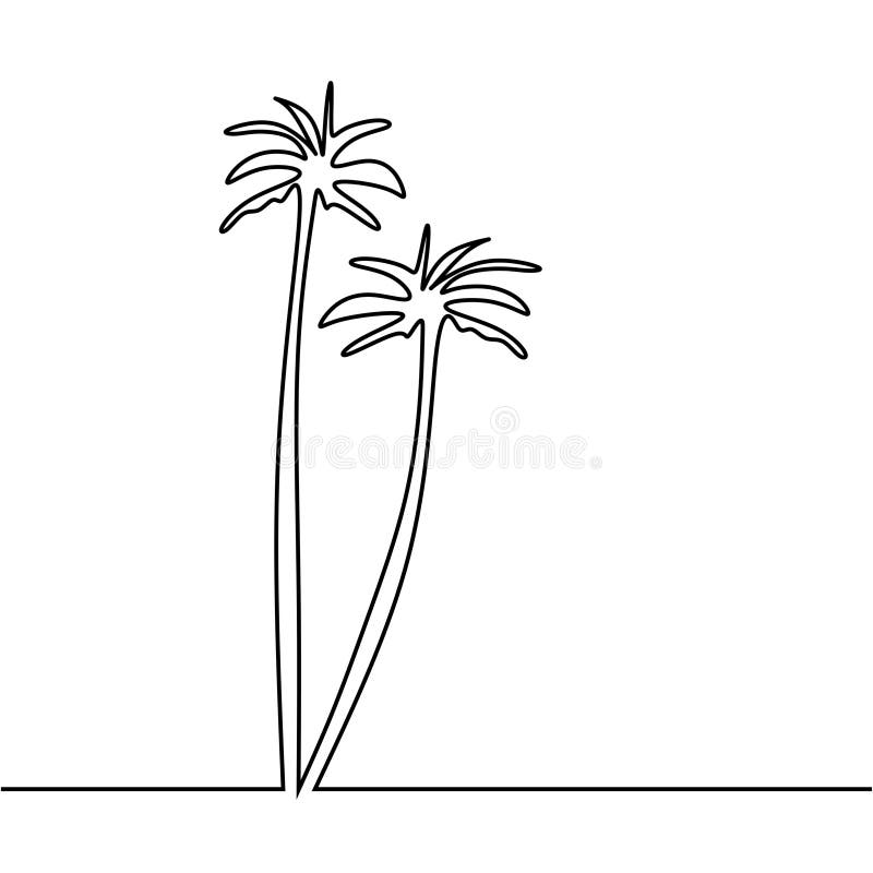 Coconut Tree Drawing Stock Illustrations – 15,590 Coconut Tree Drawing ...