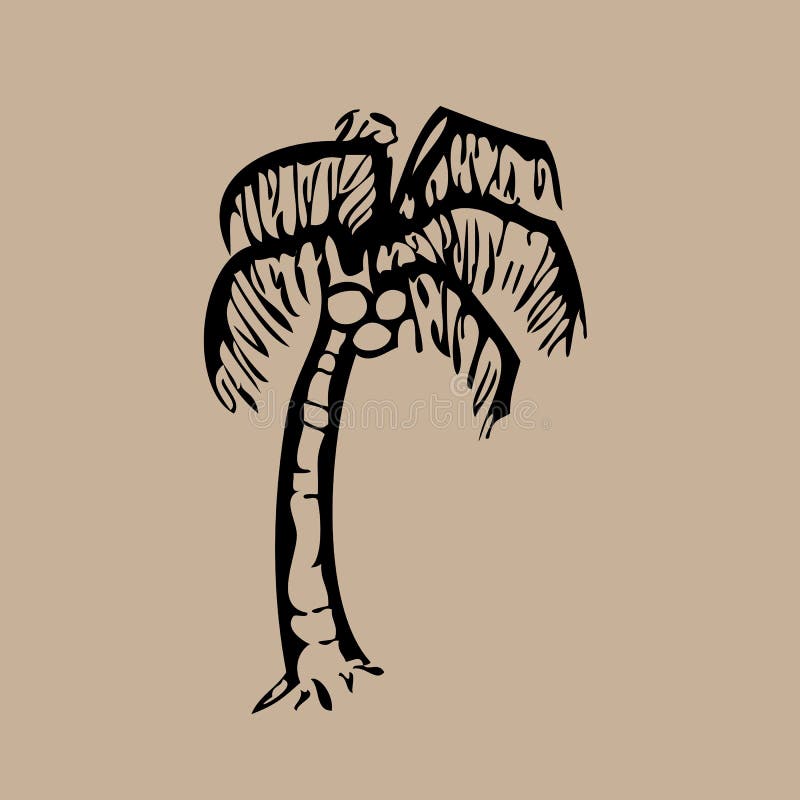 Coconut Tree Drawing Stock Illustrations – 15,590 Coconut Tree Drawing ...