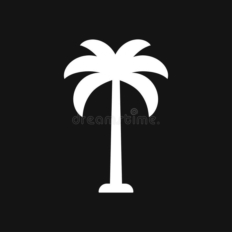 Coconut Trees Icon Vector Sign Symbol for Design Stock Illustration ...