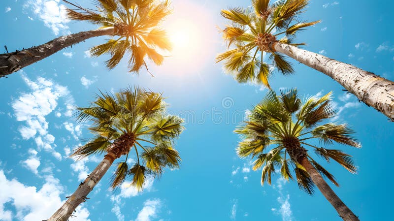 Coconut Trees, Summer Trees. Background High Quality Image Stock Image ...