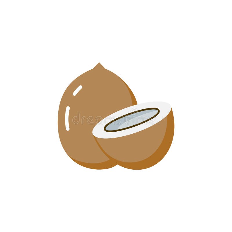 Coconut Vector Line Icon Logo. Coconut Milk Logo Package Design, Coco ...