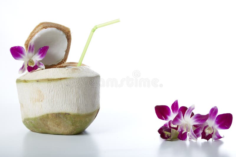 Coconut Water Drink stock image. Image of healthy, background - 87496545