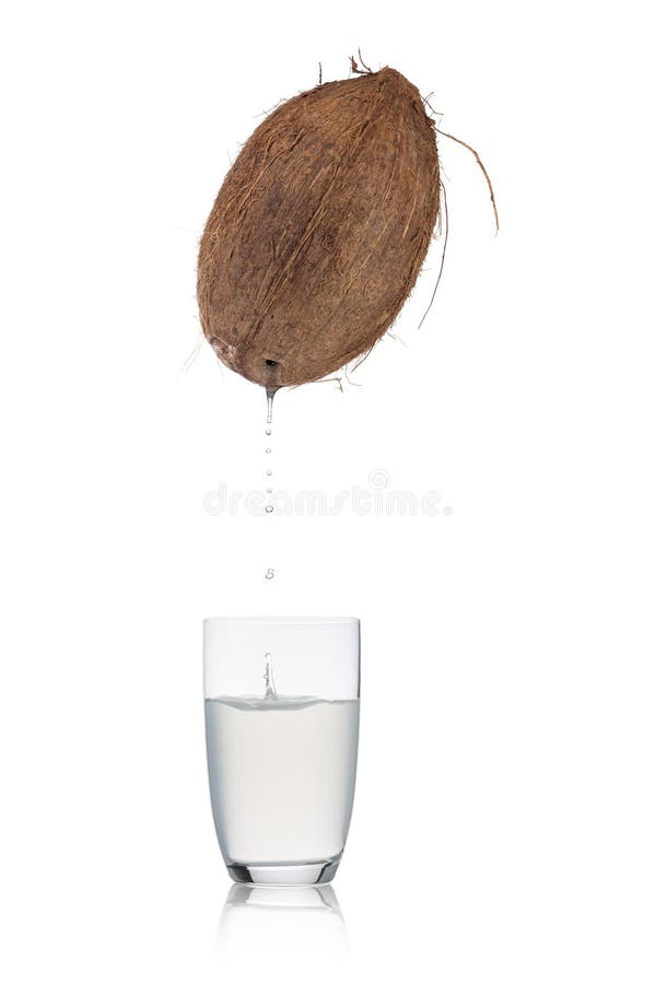 Coconut water stock photo. Image of drops, glass, drop - 50772346