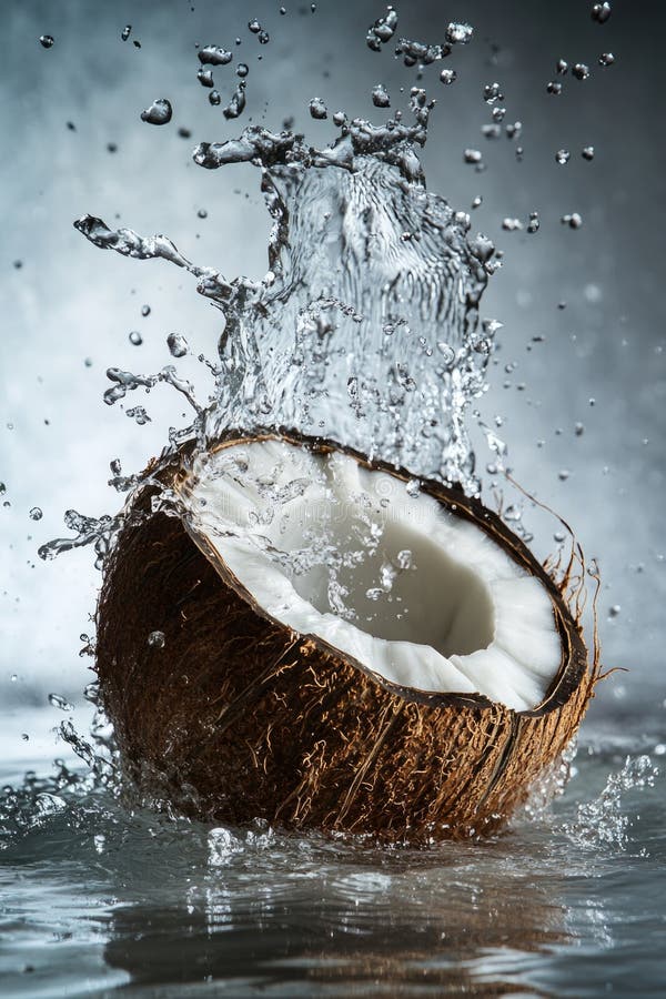Coconut in Water stock photo. Image of generated, coconut - 376473824