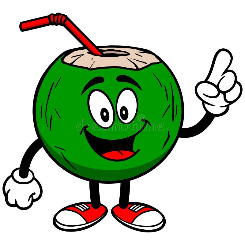 Coconut Water Running stock vector. Illustration of sports - 53791142