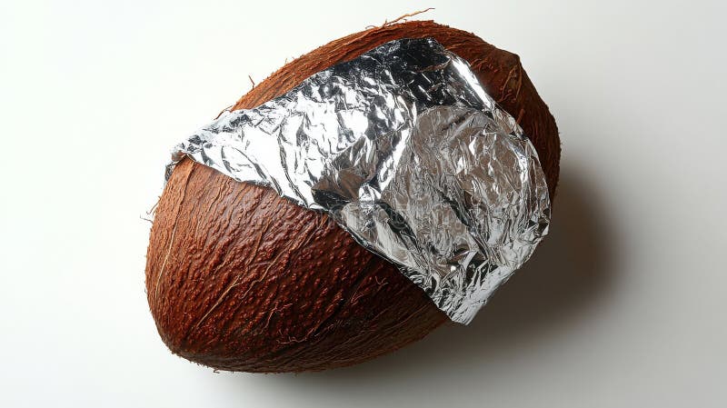 Coconut Whole Brown Outer Shell White Inner Flesh Stock Photos - Free ...