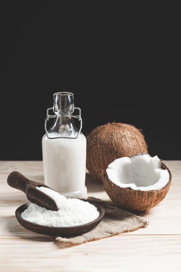 Coconuts and coconut milk stock image. Image of background - 42322981