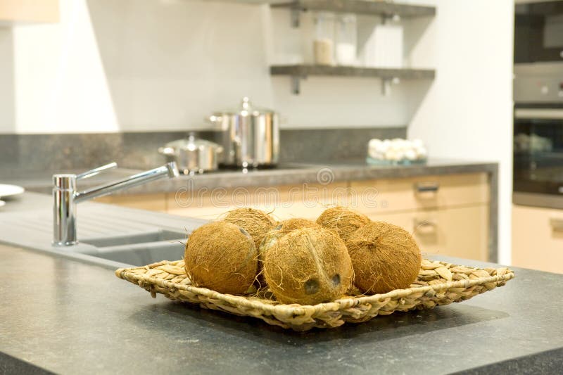 Modern fitted kitchen stock image. Image of built, recipe - 31249191