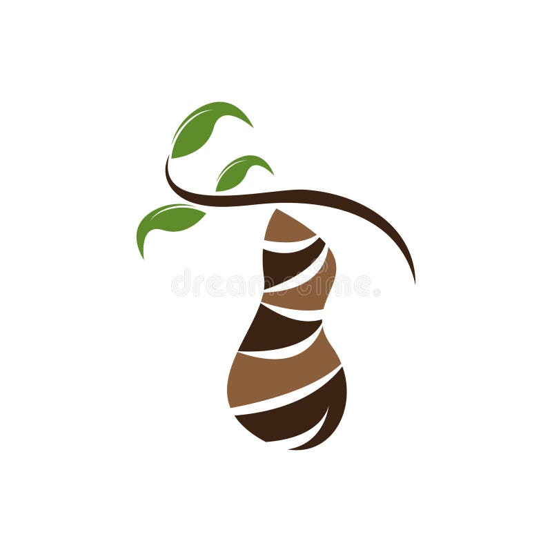 Cocoon Icon and Symbol Template Illustration Stock Illustration ...