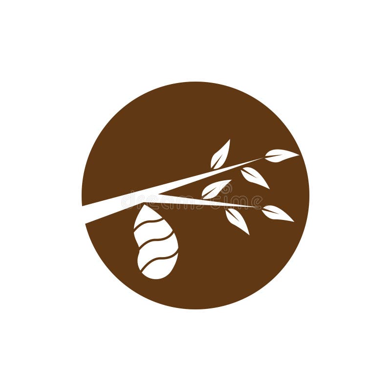 Cocoon Icon and Symbol Template Illustration Stock Illustration ...