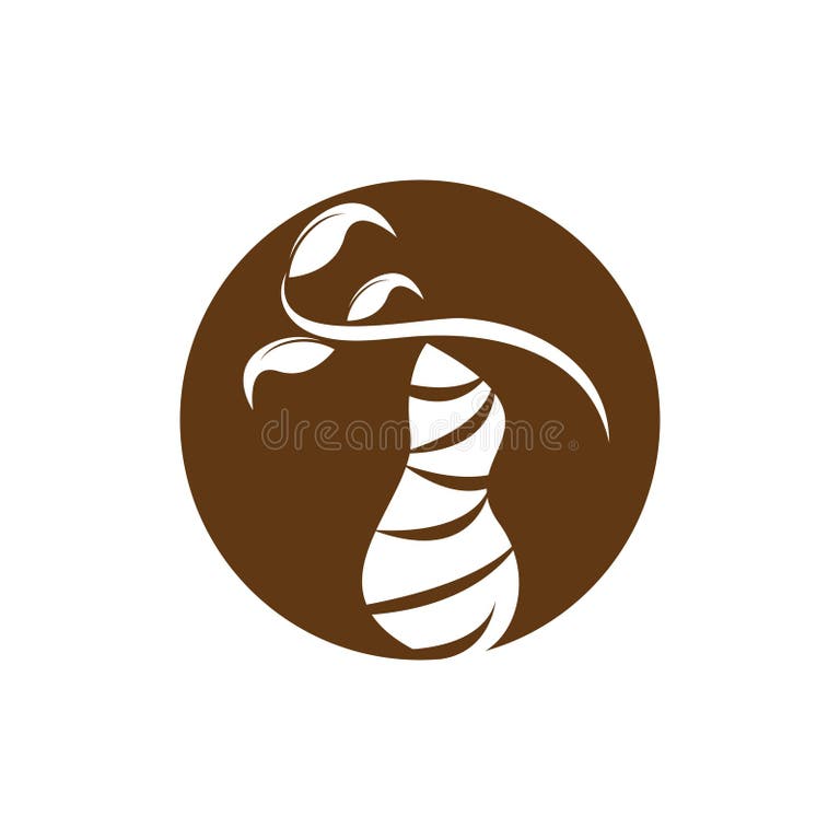 Cocoon Icon and Symbol Template Illustration Stock Illustration ...