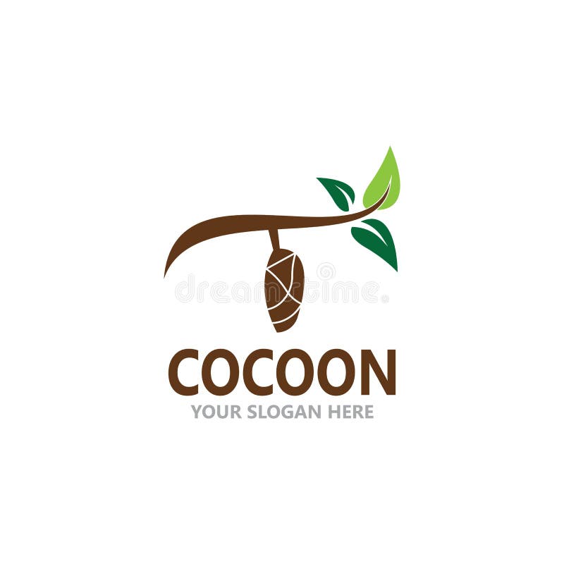 Cocoon Icon and Symbol Vector Template Illustration Stock Vector ...