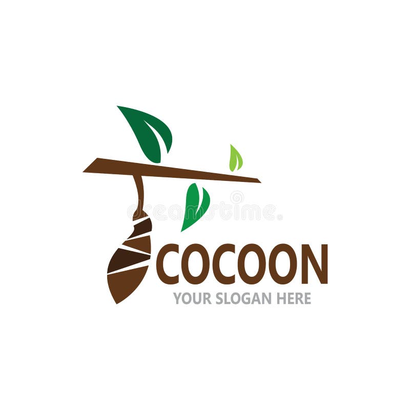 Cocoon Icon and Symbol Vector Template Illustration Stock Vector ...