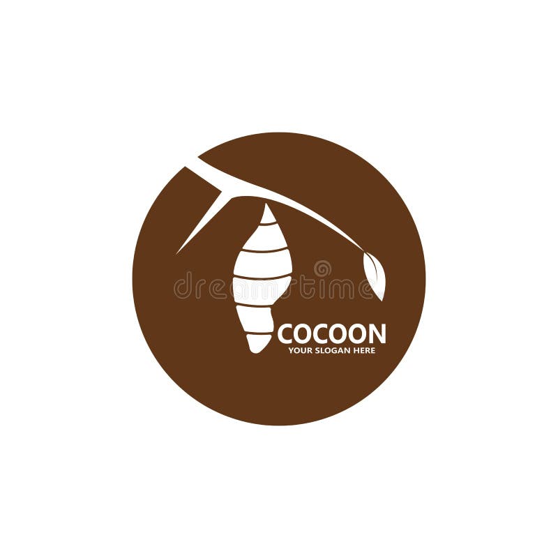 Cocoon Icon and Symbol Vector Template Illustration Stock Vector ...
