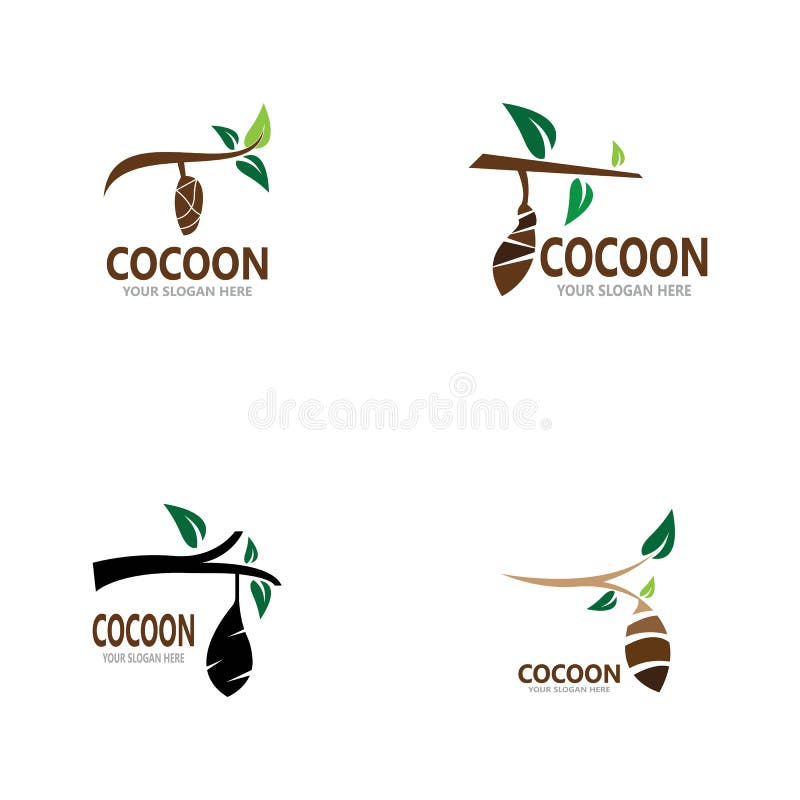 Cocoon Icon and Symbol Vector Template Illustration Stock Vector ...
